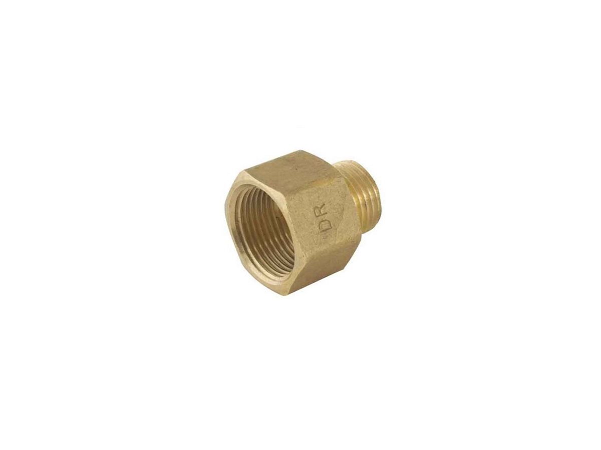 Brass Socket Male & Female Reducing 25mm x 20mm from Reece