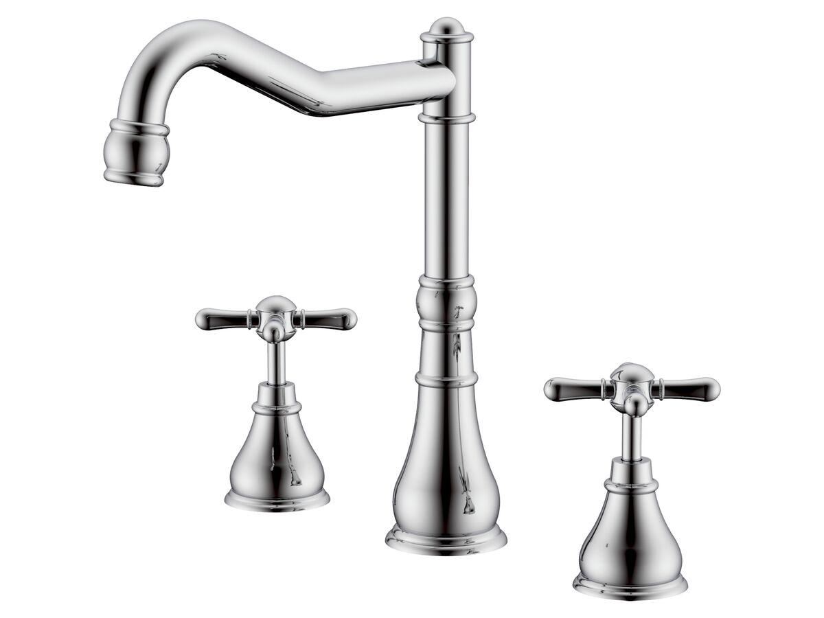Milli Voir Hob English Sink / Spa Set Cross Handles Chrome (4 star ...