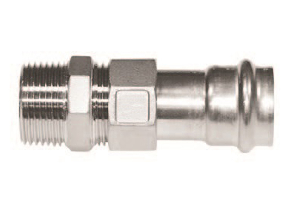 B-Press Stainless Steel Male Union