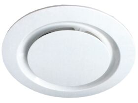 Fascia Round White suit 150mm Exhaust Fan from Reece