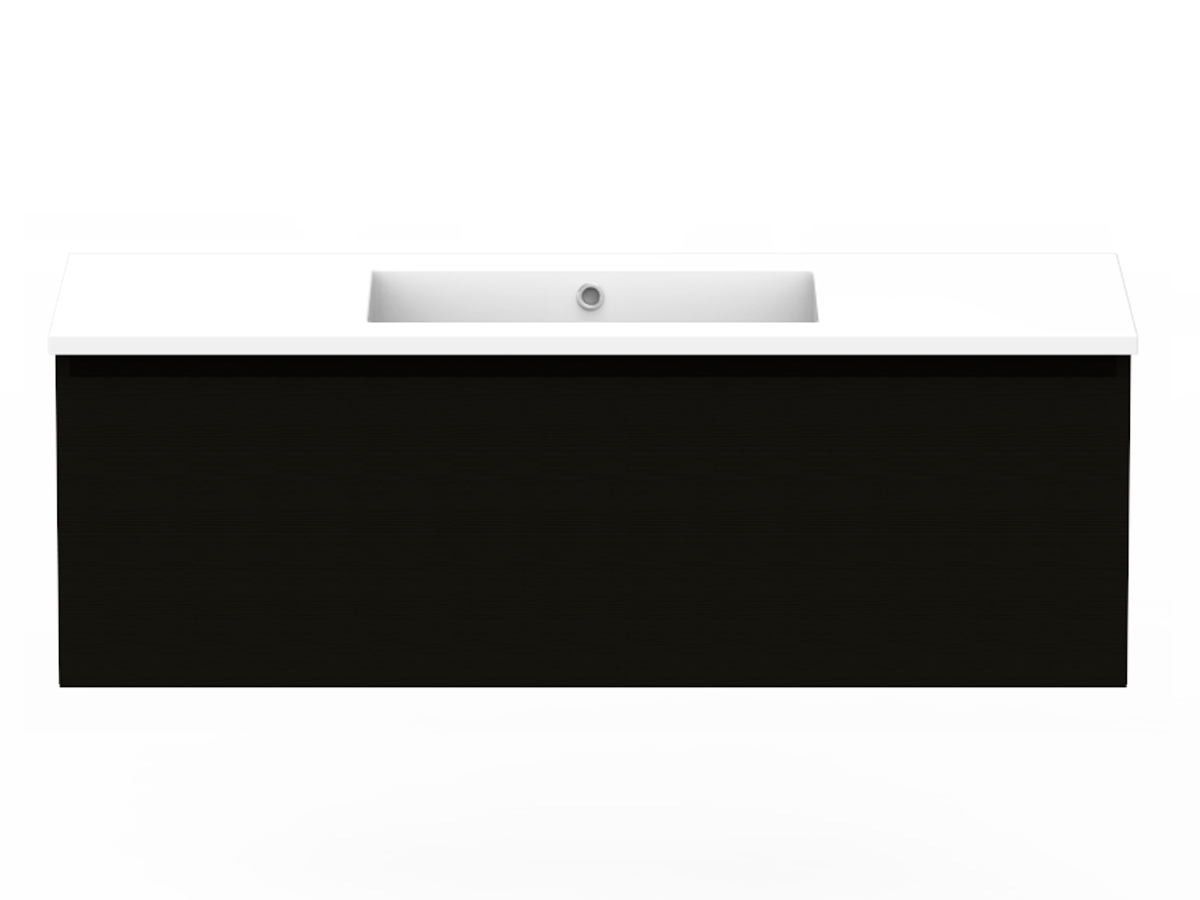 Posh Domaine Plus All Drawer 1200mm Wall Hung Vanity Centre Basin Cast ...