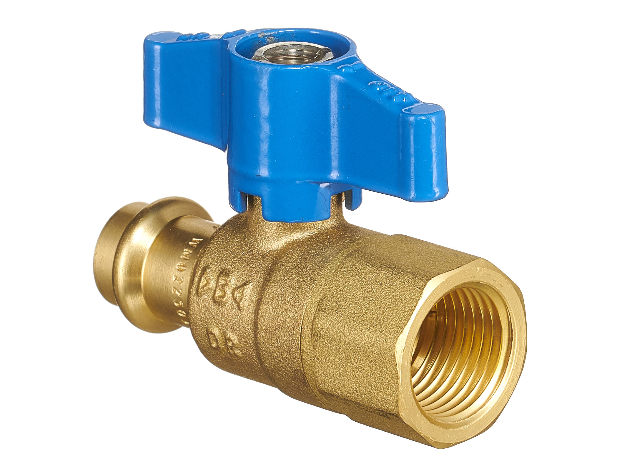 B-Press Ball Valve Water T-Handle Copper DN15 x Female BSP 1/2"