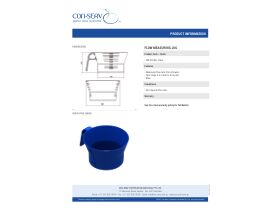Flow Measuring Cup FM 075 Be Shower Flow Test Cup Blue from Reece