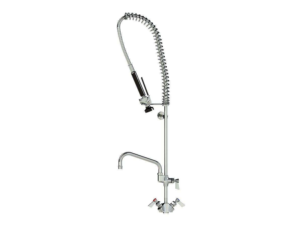 Global Tapware Fisher Pre-Rinse with 325mm Add On Pot Filler (6 Star ...