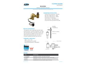 Zurn Hydraulic Concealed Flush Valve to suit back entry toilet pans (1 ...