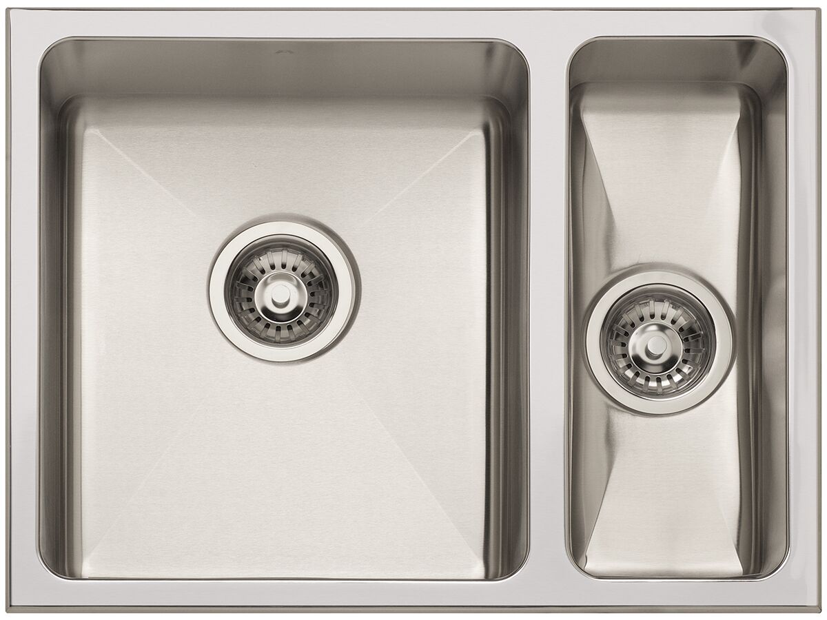 AFA Cubeline 1 1/4 Bowl Undermount Sink No Taphole 598mm Stainless ...