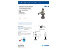 Enware Pillar Tap Push Button Type 48 Spring Action 15mm Chrome (4 Star ...