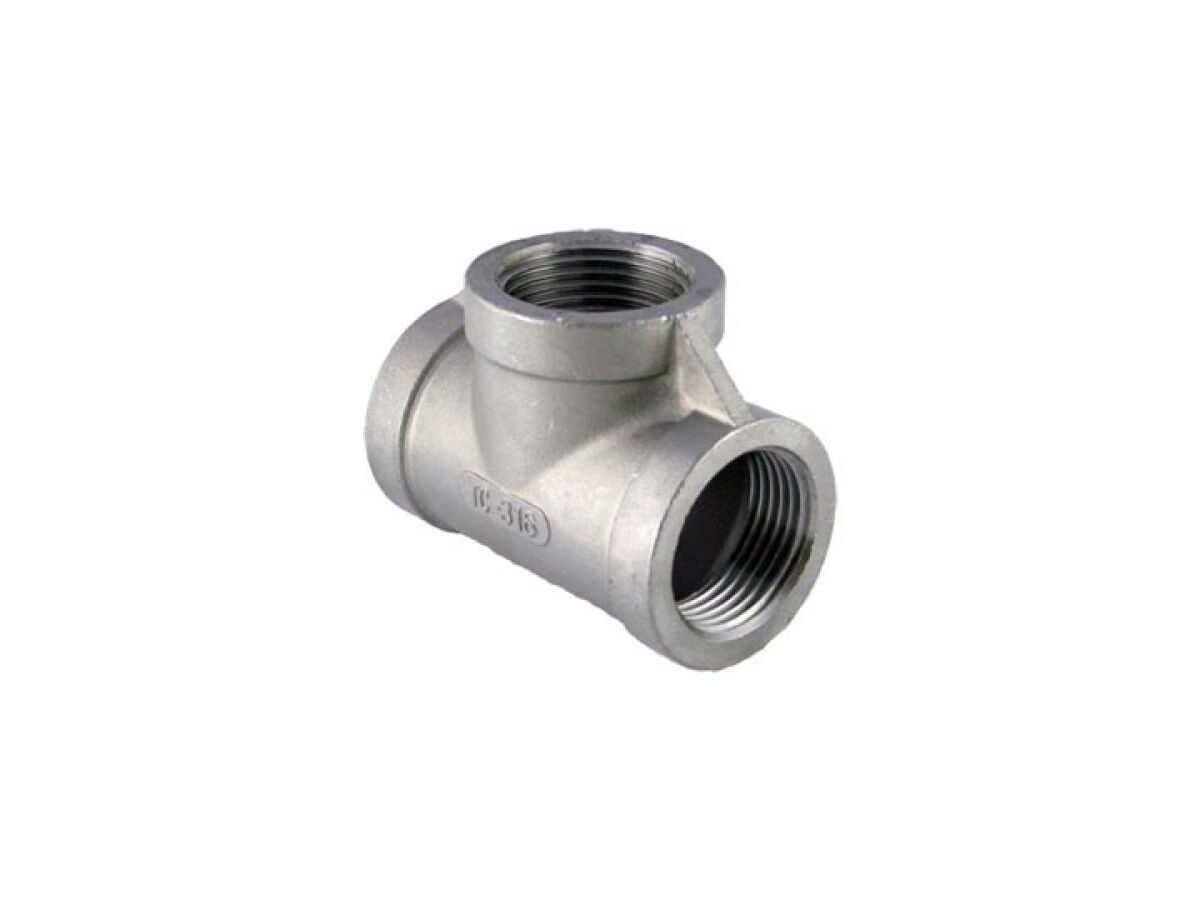 Stainless Steel BSP Tee T316 150LB 25mm from Reece