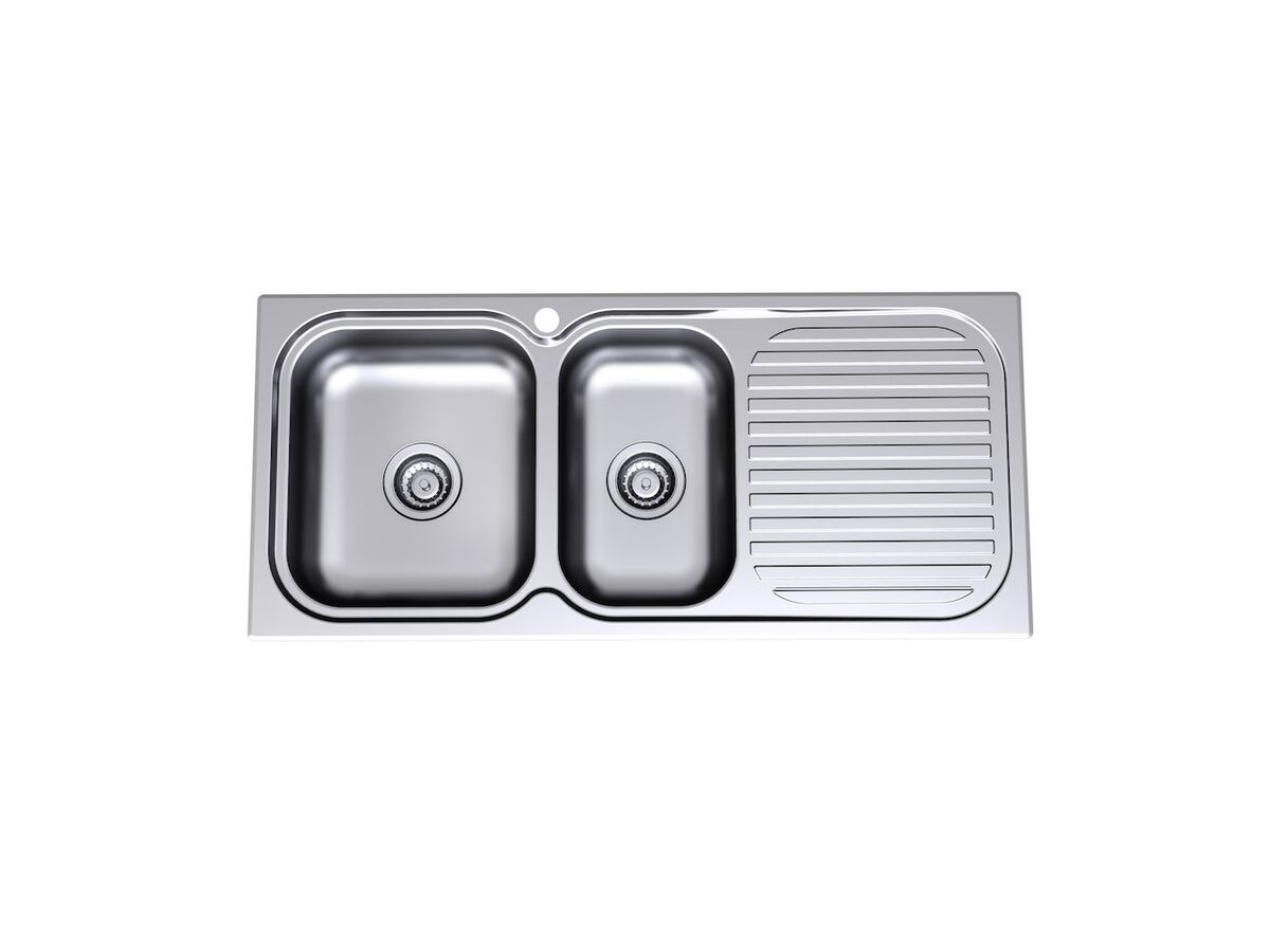 Clark Radiant R150 1.75 End Bowl 1 Taphole 1100mm Left Hand Basin from ...