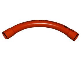 Conduit Bend 63mm x 90 Degree 325 Radius Heavy Duty Orange Solid from Reece