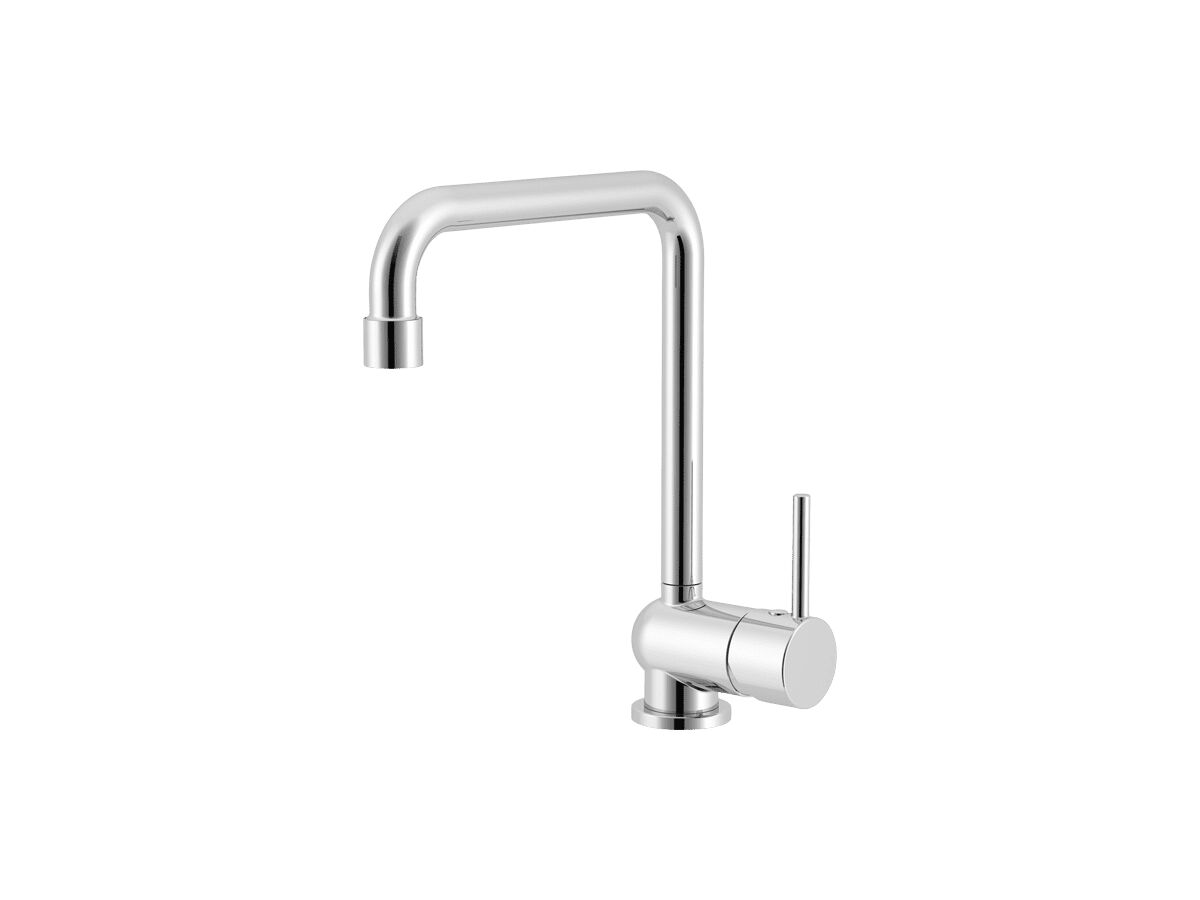 Abey Malibu Q Square Gooseneck Sink Mixer Tap Chrome (4 Star) from Reece