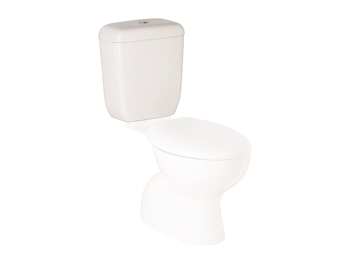 Posh Solus Round Low Level Bottom Inlet Cistern Only White (4 Star ...