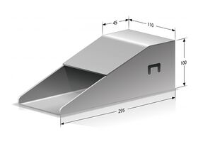 Galvanised Stormwater Kerb Adaptor Low Back 90/100mm from Reece