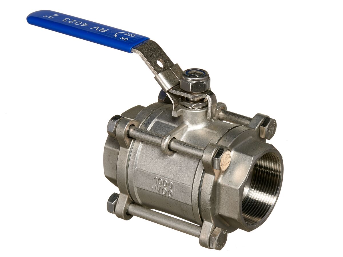Stainless Steel 316 Ball Valve 3 Piece Full Bore 50mm from Reece