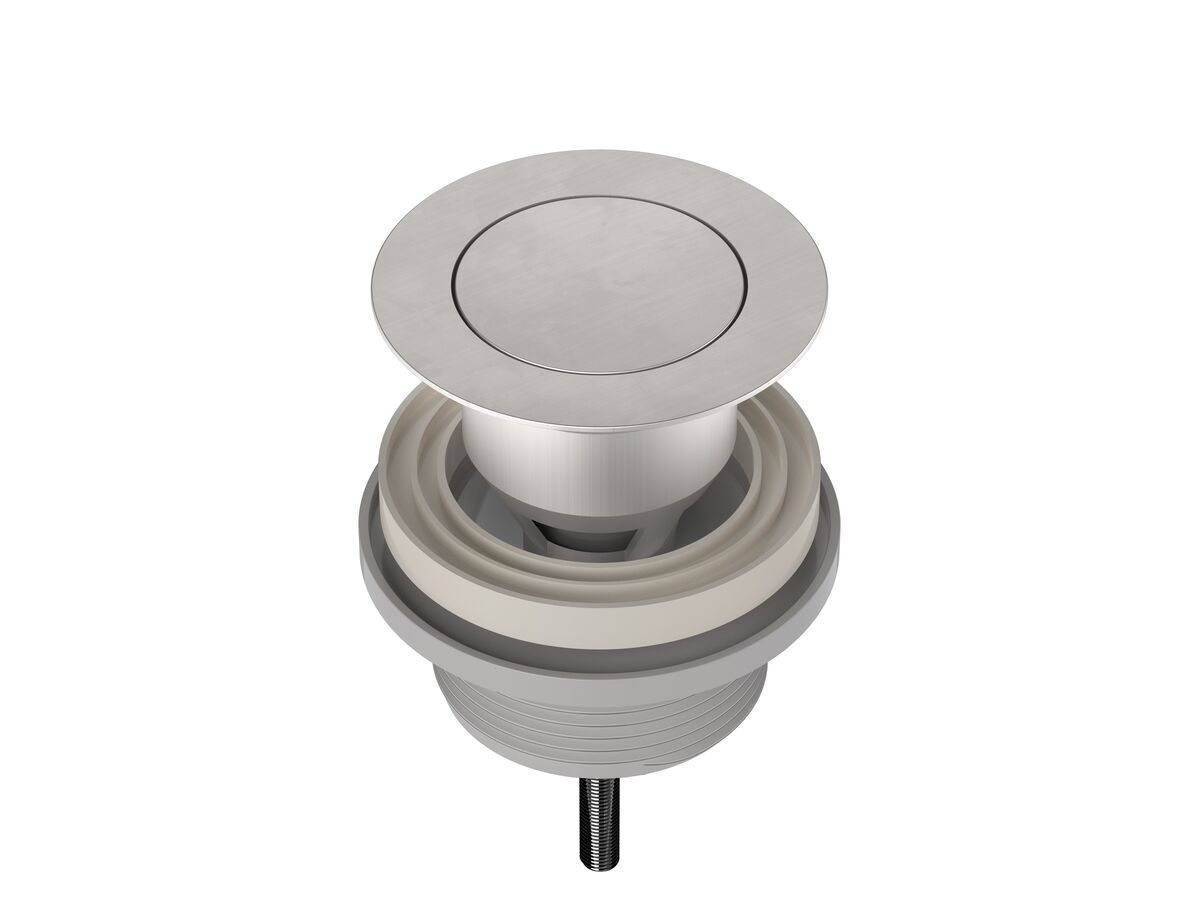Clark Basin Pop Up Plug and Waste Brushed Nickel from Reece