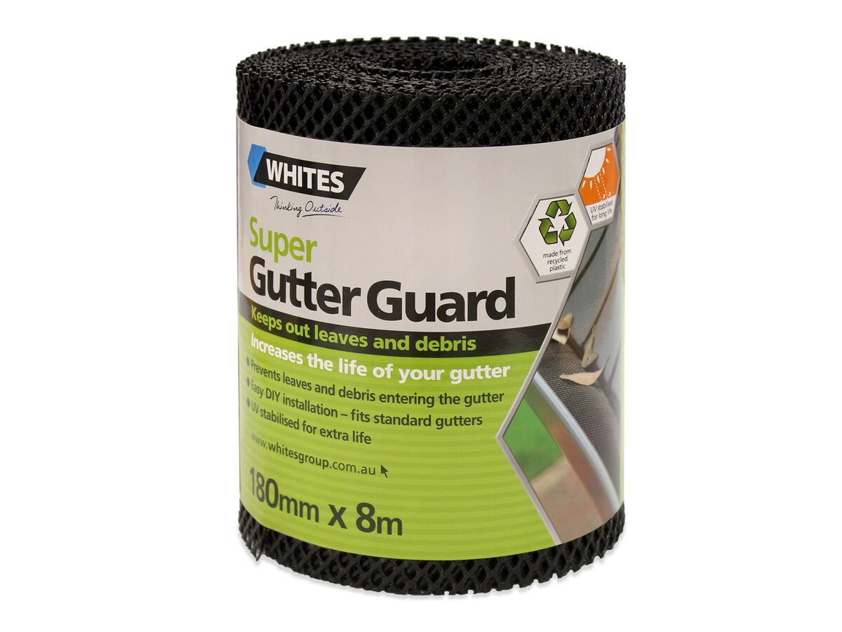 Super Gutter Guard - Black 180mm x 8mtr from Reece