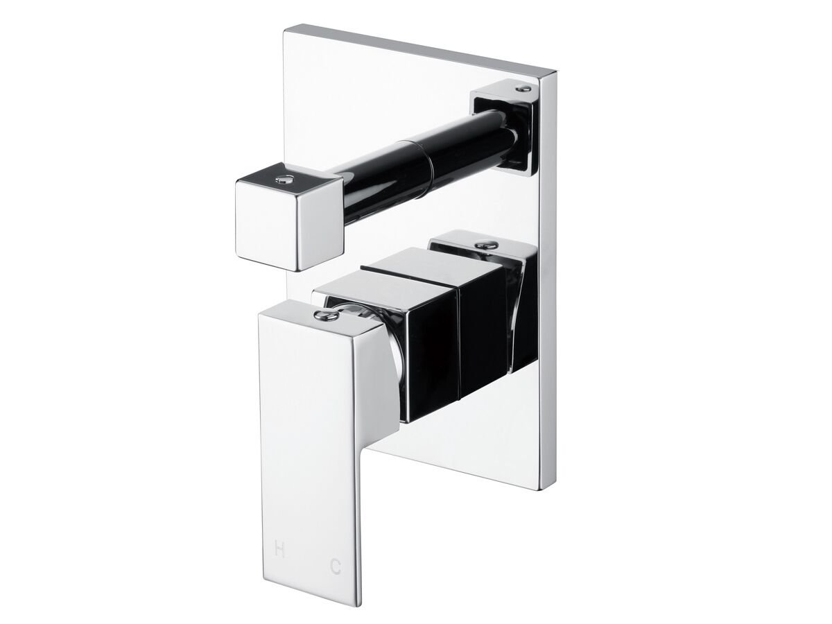 Mizu Bloc Shower Mixer Tap with Diverter Chrome from Reece