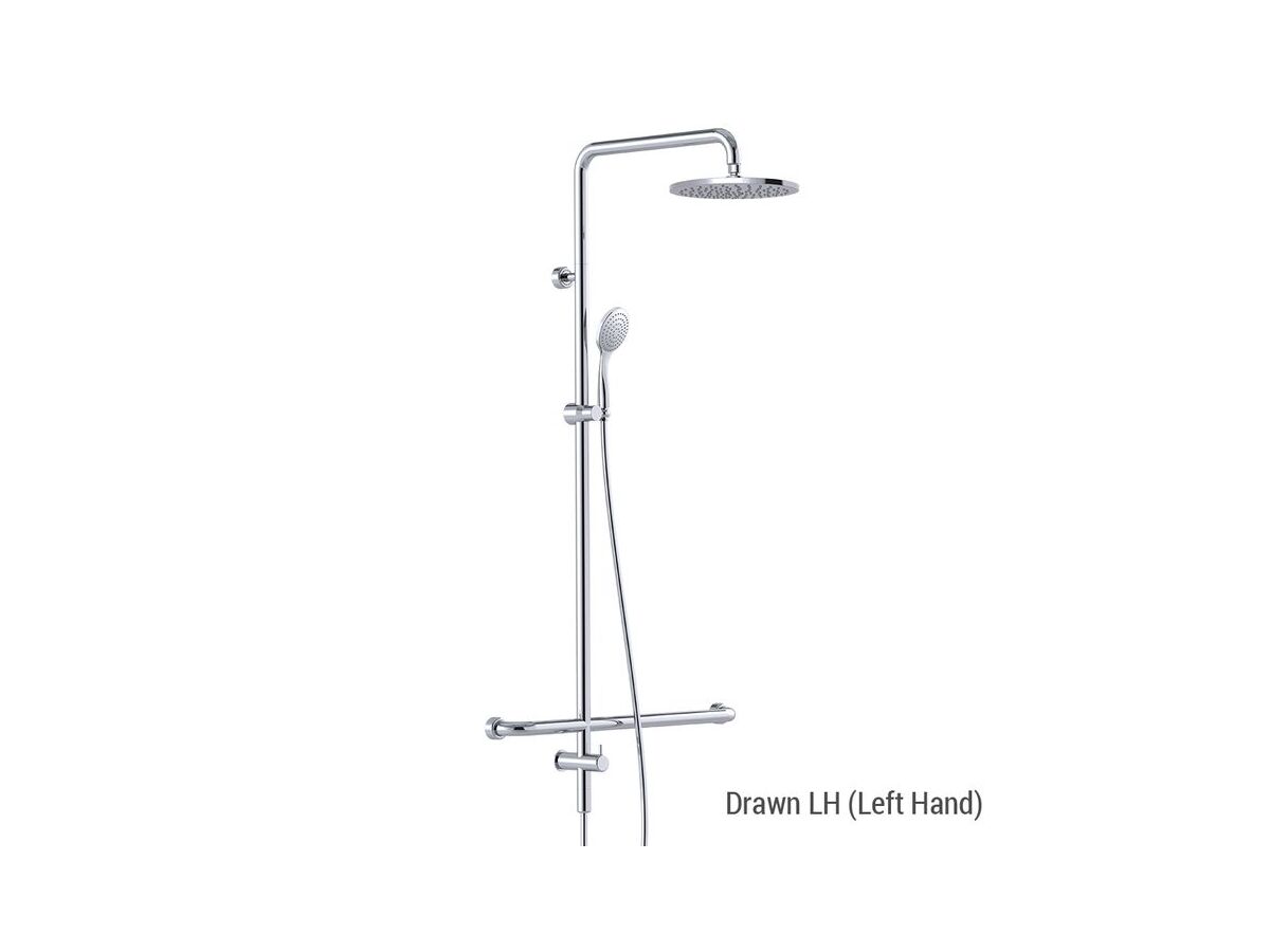 Con-Serv Cosmic Streamjet Linear Twin Shower Left Hand 45cm Arm (3 Star ...