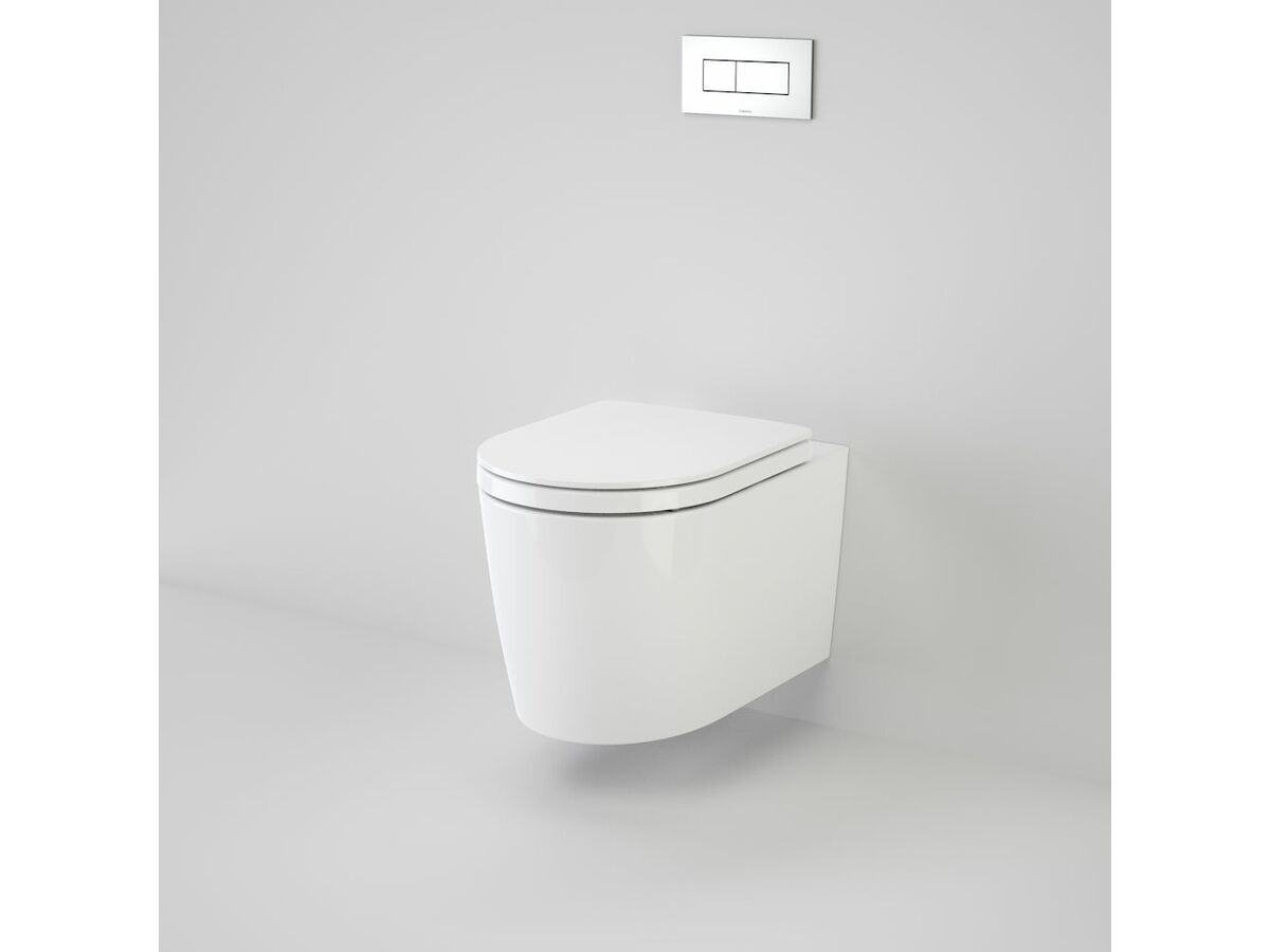 Caroma Liano Cleanflush Wall Hung Invisi Toilet Suite with Liano Soft ...