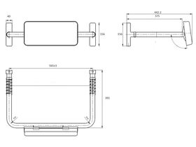 Accessible Toilet Padded Back Rest Straight from Reece