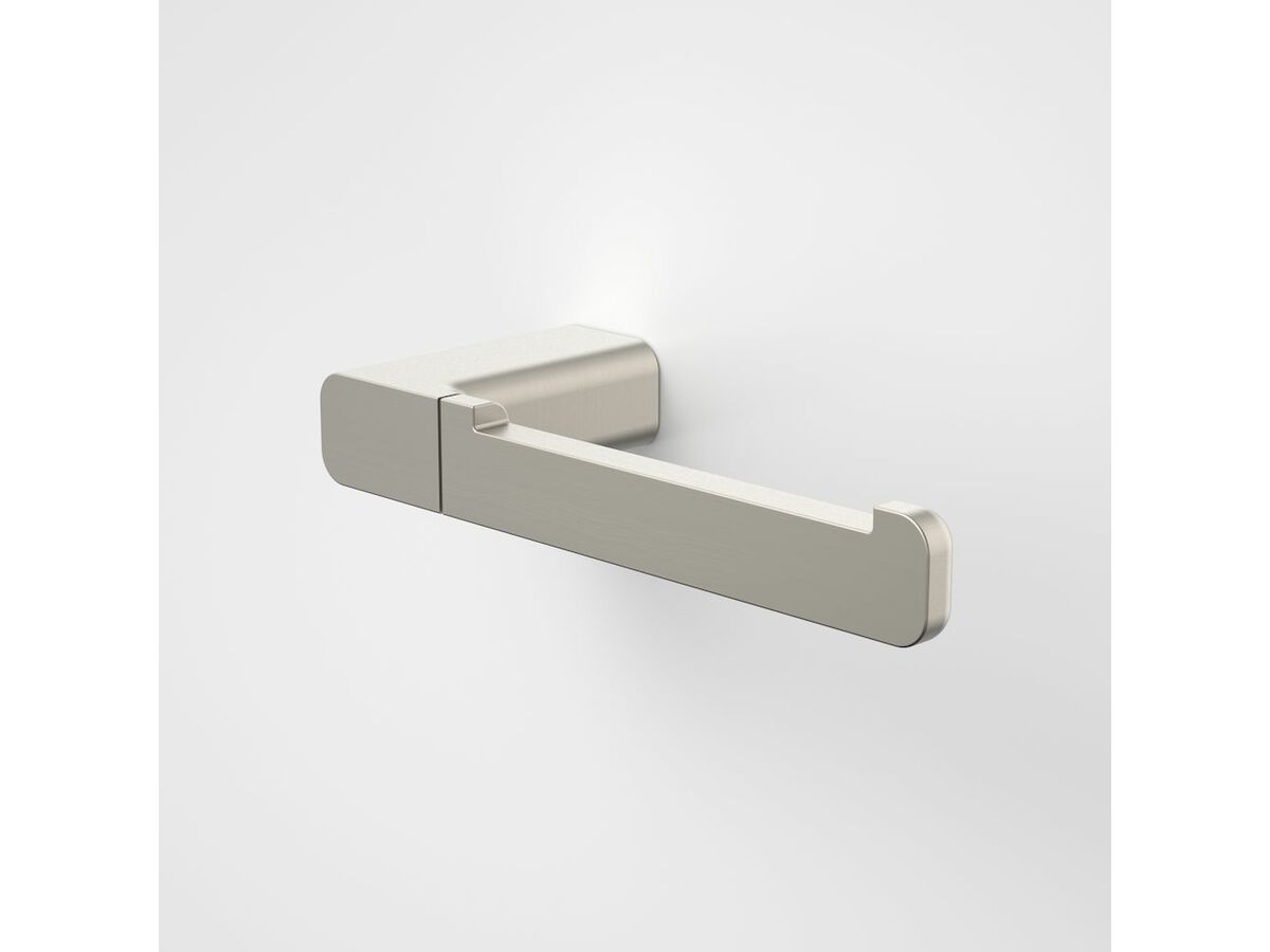 Caroma Luna Toilet Roll Holder Brushed Nickel from Reece