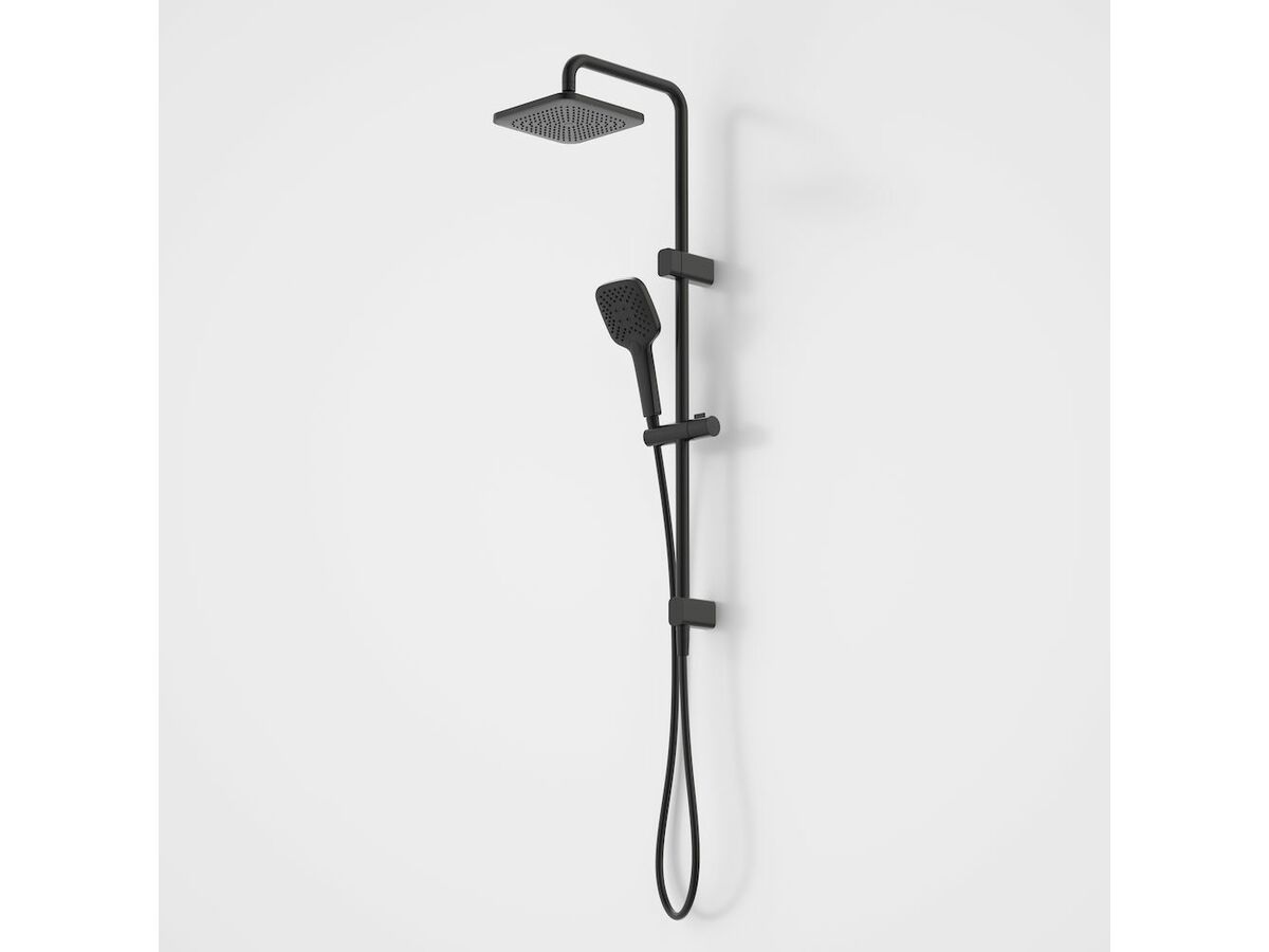 Caroma Luna Multi-Function Overhead Shower On Rail Black (4 Star) from ...