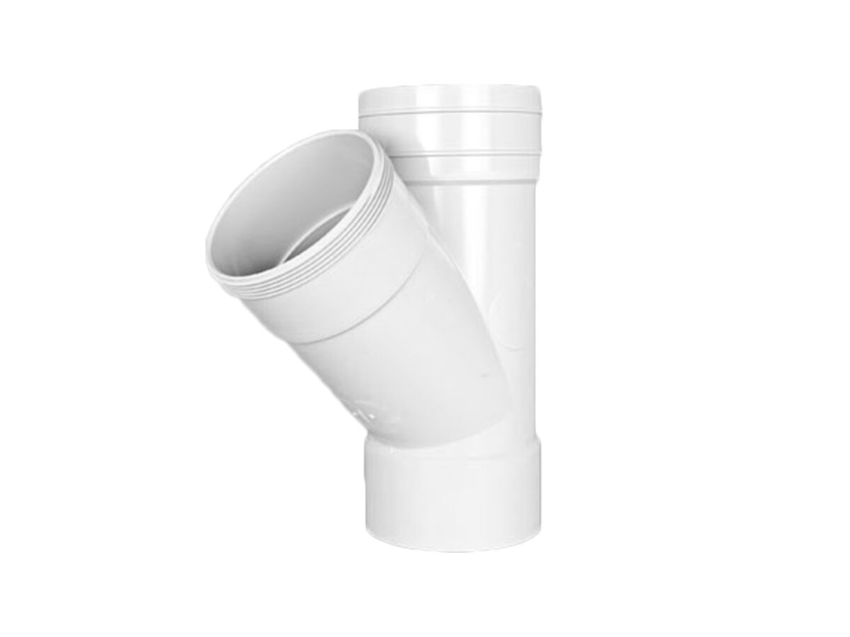 DWV Junction 150mm x 100mm x 45 Degree Male & Female (OB) from Reece