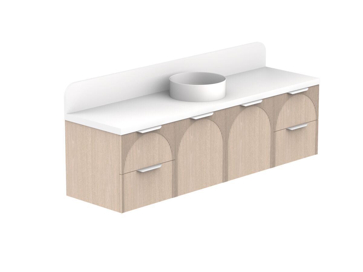 ADP Archie by Alisa & Lysandra Door/Drawer Wall Hung Vanity Unit Centre ...