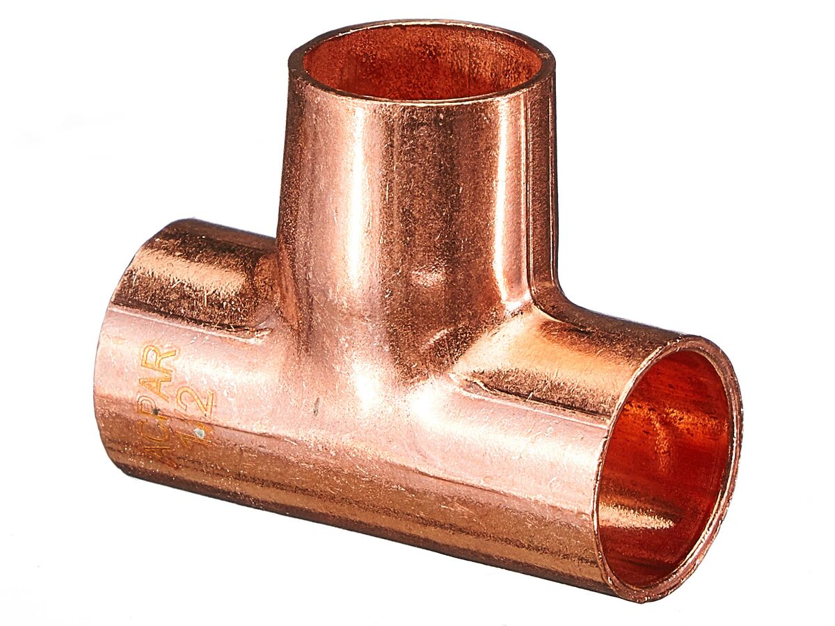 Ardent Copper Tee 1/2" ID Bag of of 2 from Reece