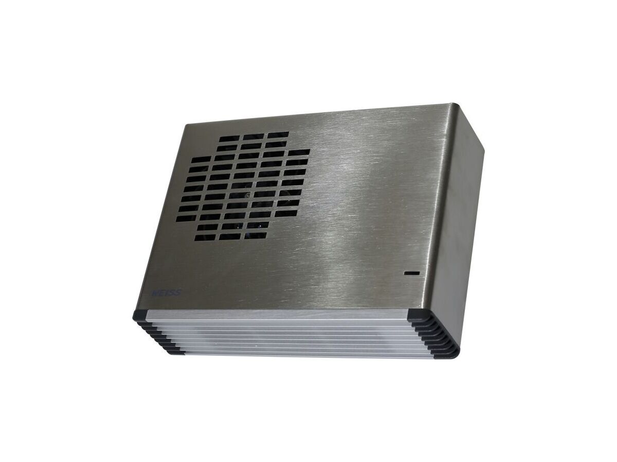 Weiss Wall Mounted Fan Heater Stainless Steel from Reece