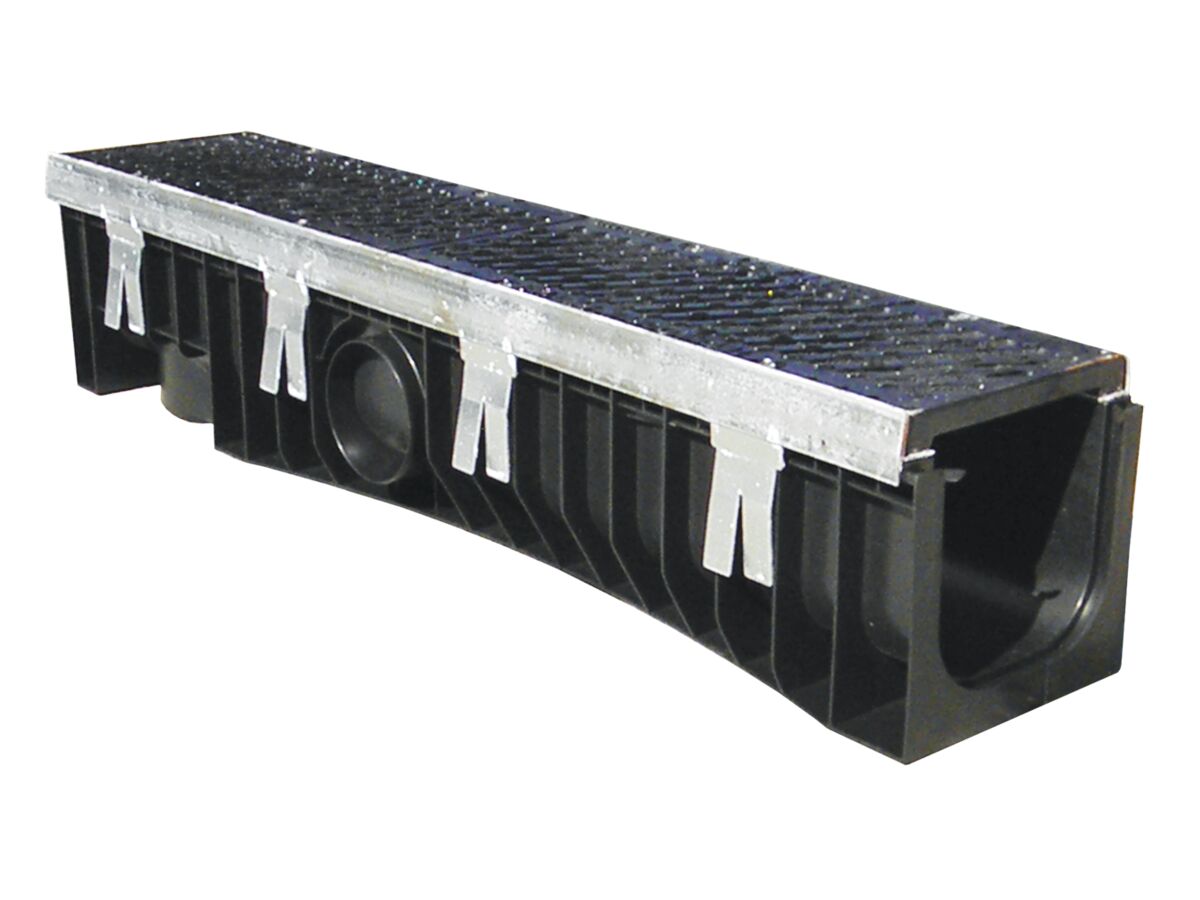 Technodrain Pro 150H HDPE Channel & Ductile Iron Grate (Class D) x 1mtr ...