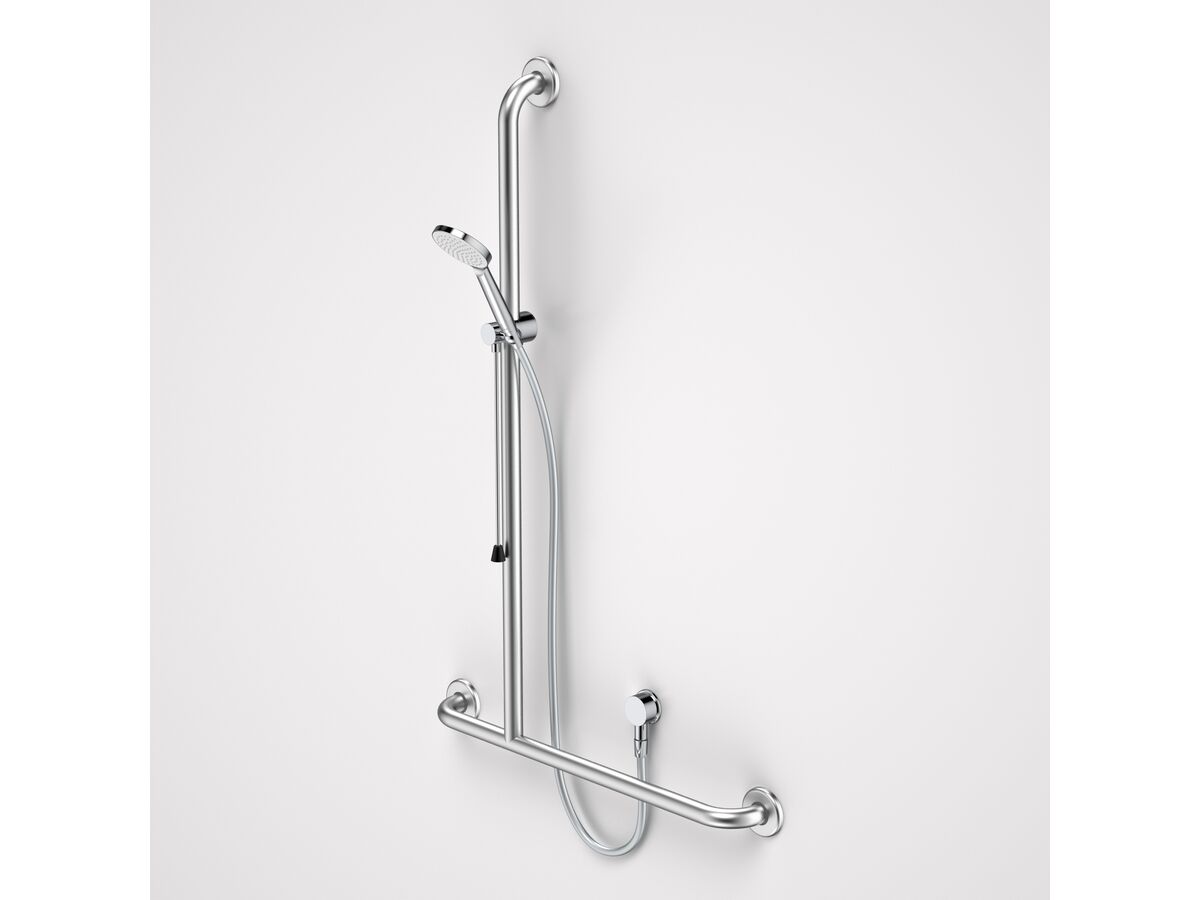 Caroma Care Support Accessible Left Handed Shower Set with Inverted ...