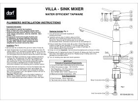 Dorf Villa Sink Mixer Tap Chrome (4 Star) from Reece