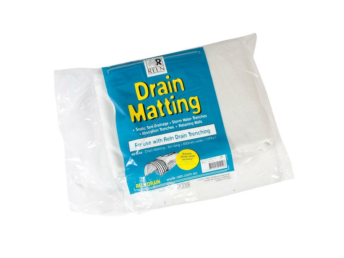 Drain Matting Filter Fabric 600mm x 6mtr from Reece