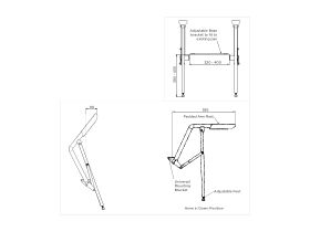 Foldable Care Arm Support System from Reece