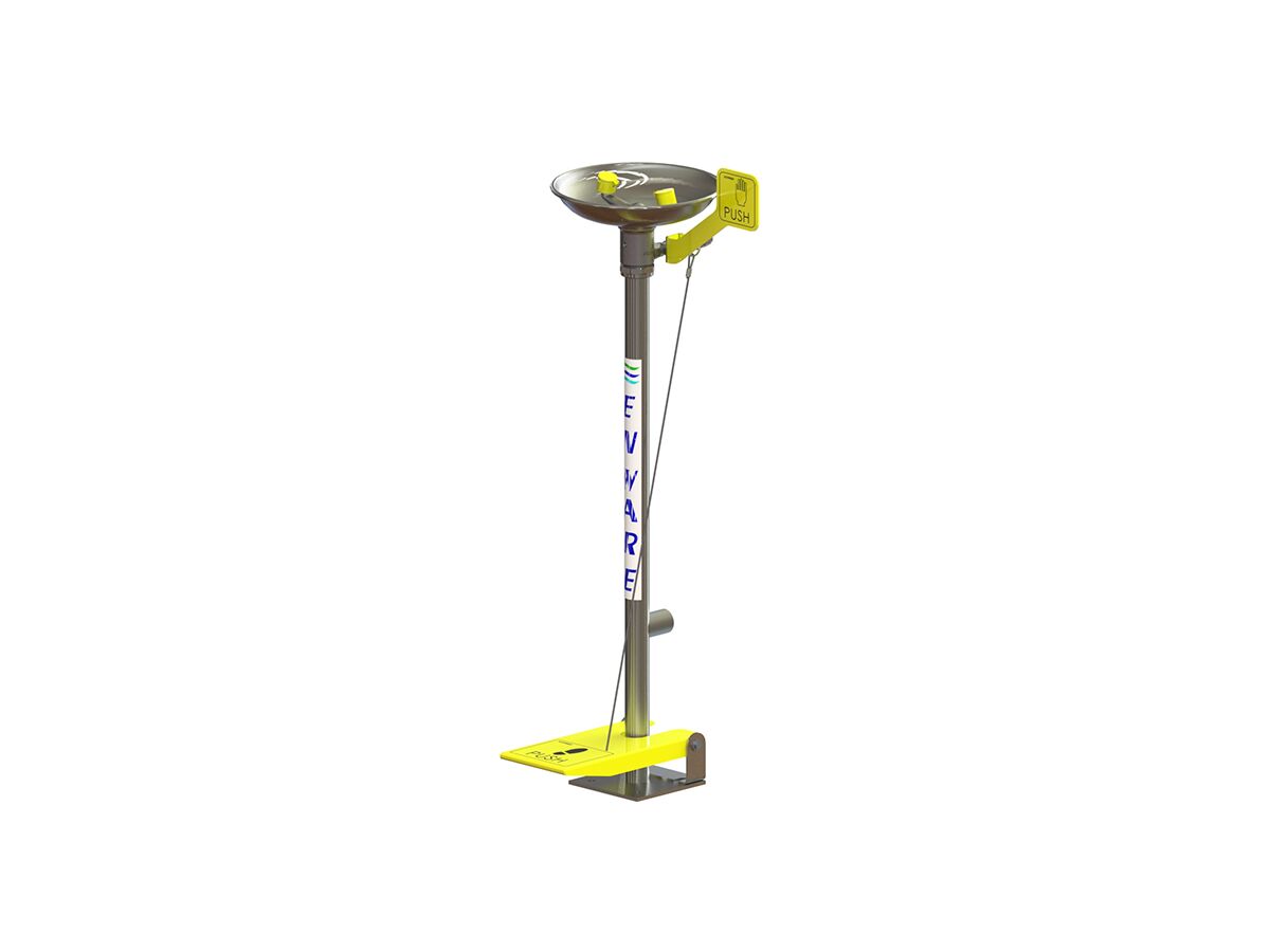 Enware EEE210 Freestanding Eye Wash Hand / Foot Operated Stainless ...