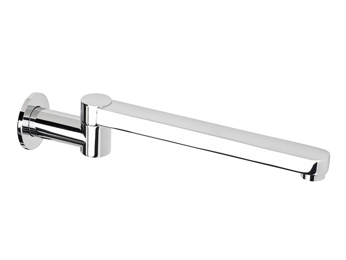 Luka Swivel Wall Bath Outlet 400mm Chrome from Reece