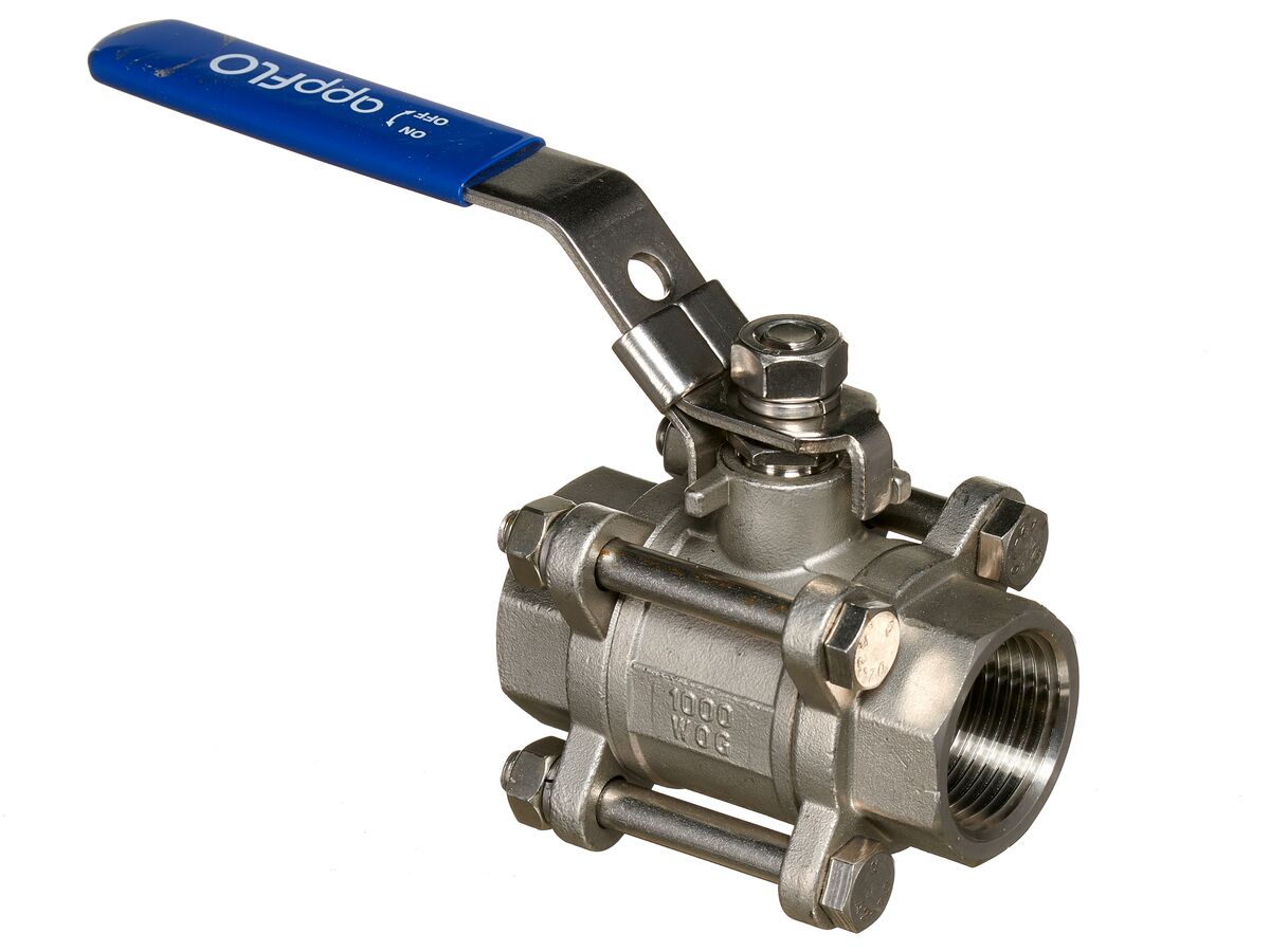 Stainless Steel 316 Ball Valve 3 Piece Full Bore 25mm from Reece