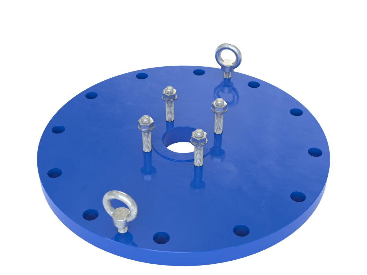 Dimax Mild Steel Offtake Flange PN16 B7 (B5) Fusion Coated DN 375mm x ...