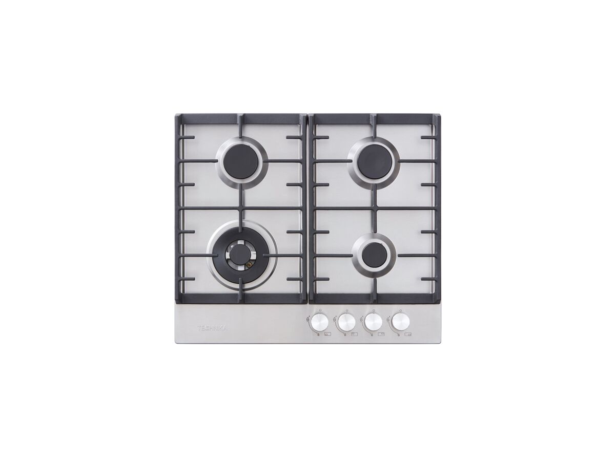 Technika TGC6GX Pro 60cm 4 Burner Gas Cooktop Stainless Steel from Reece