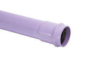 OPVC Series 2 Lilac Pipe PN16 Rubber Ring Joint 100mm x 6m from Reece