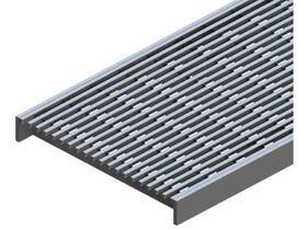 ACO 643D Stainless Steel 5 Star Heelsafe Anti-Slip Grate 1mtr from Reece