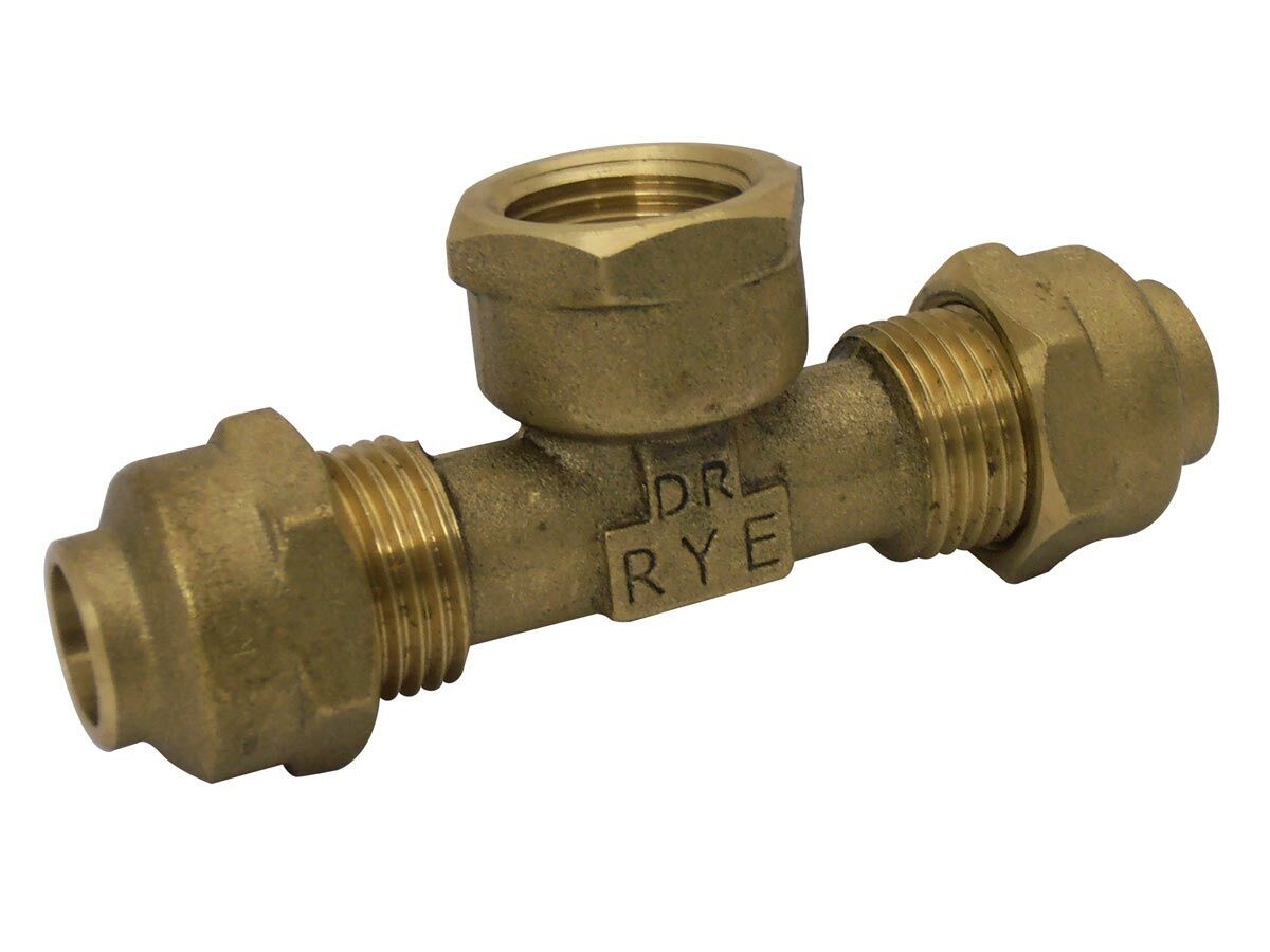 Conetite Tee 20C x 20C x (20FI) Brass from Reece