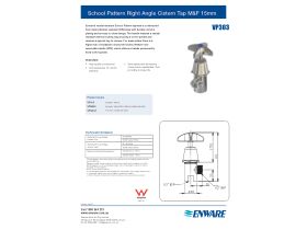 Enware Vandal Proof Right Angle Cistern Stop Male & Female Capstan ...