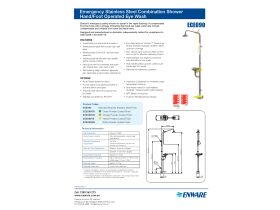 Enware ECE090 Combination Deluge Shower & Eye Wash Hand / Foot Operated ...