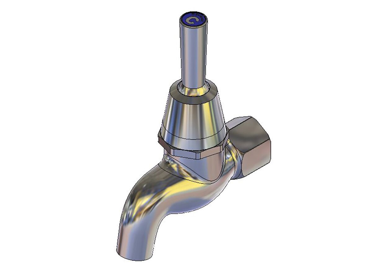 Enware Bib Tap Lever Female Type 47 Spring 15mm Chrome (4 Star) from Reece