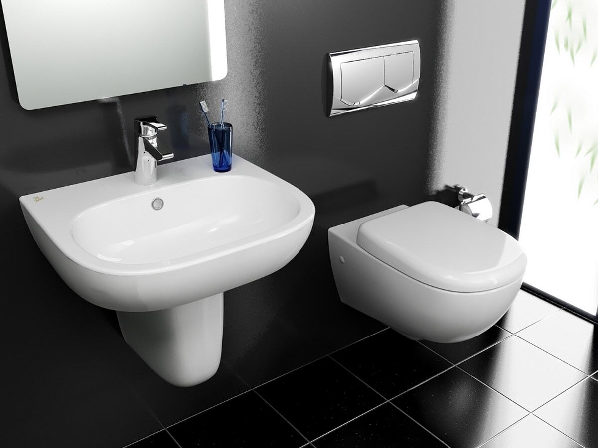 Ideal Standard Active Wall Hung Pan & Soft Close Seat 4.5/3 White (4 ...