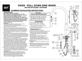 Dorf Vixen Retractable Sink Mixer Tap Chrome (4 Star) from Reece