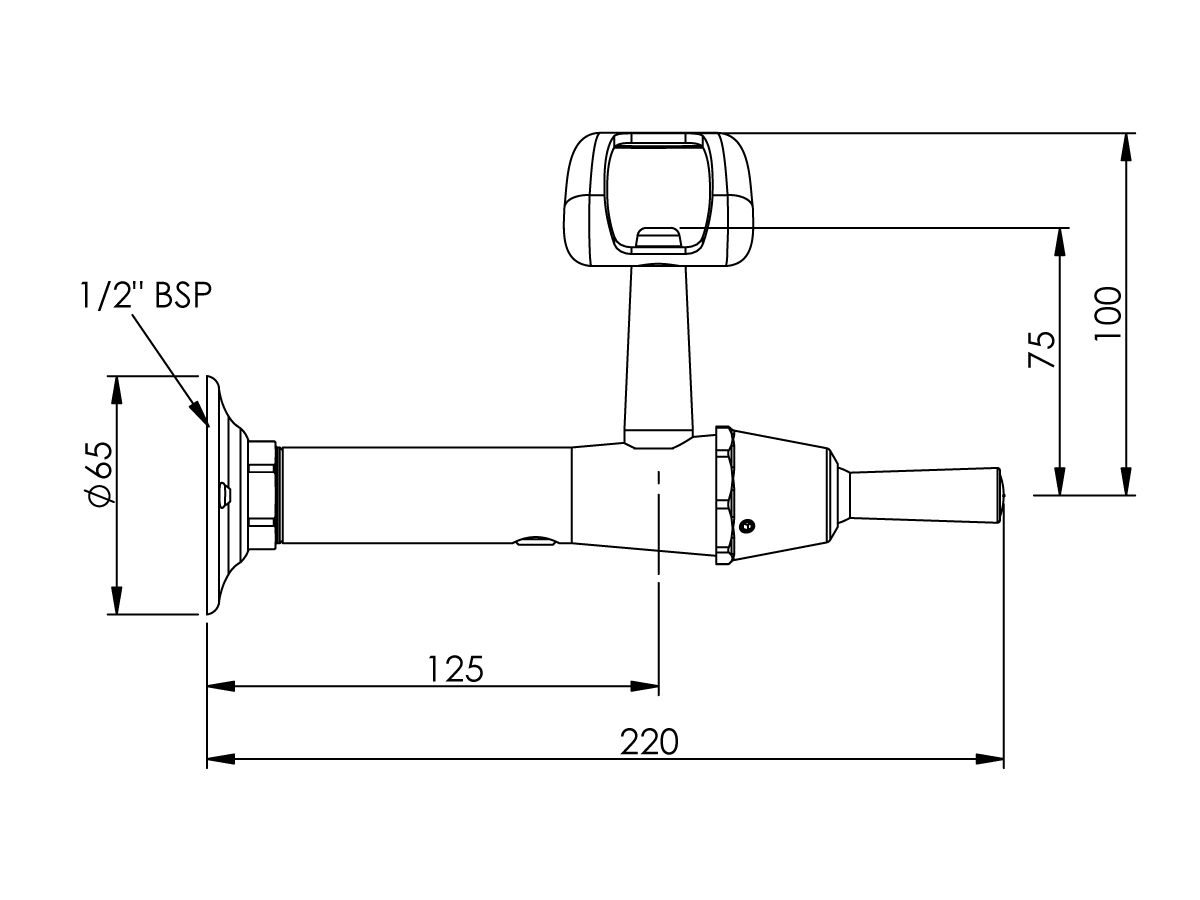 Enware Bubble Cock Pwd Lever Action (Victoria) 15mm (6 Star) from Reece
