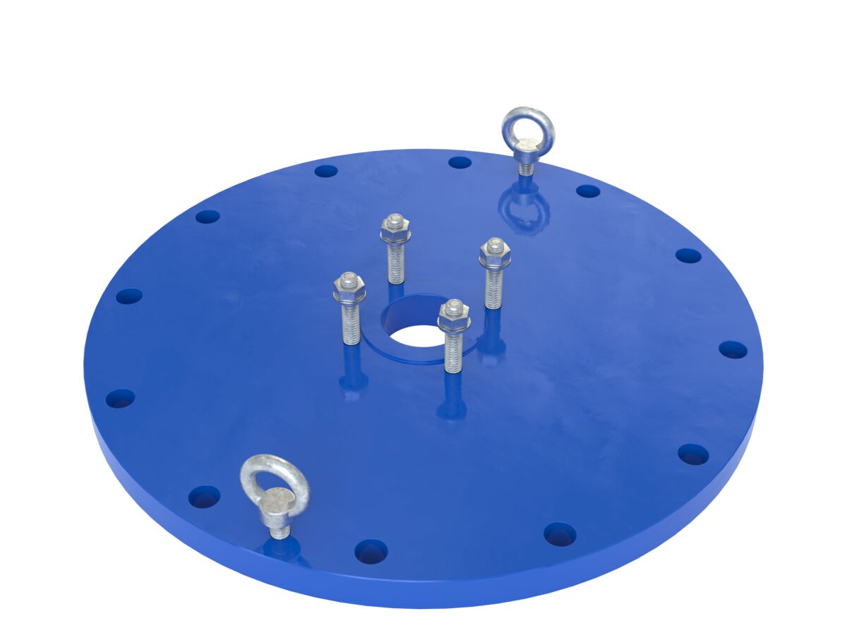 Dimax Mild Steel Offtake Flange PN16 B7 (B5) Fusion Coated DN 450mm x ...